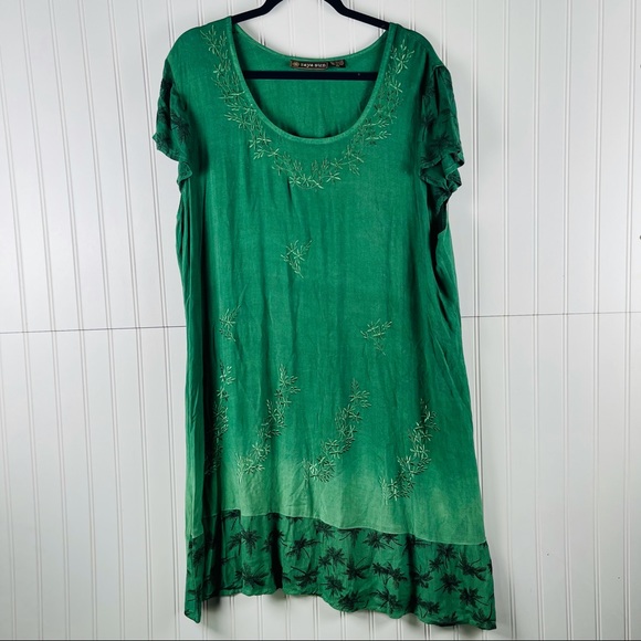 raya sun | Dresses | Raya Sun Plus Size Dress Embroidered Beach Dress ...